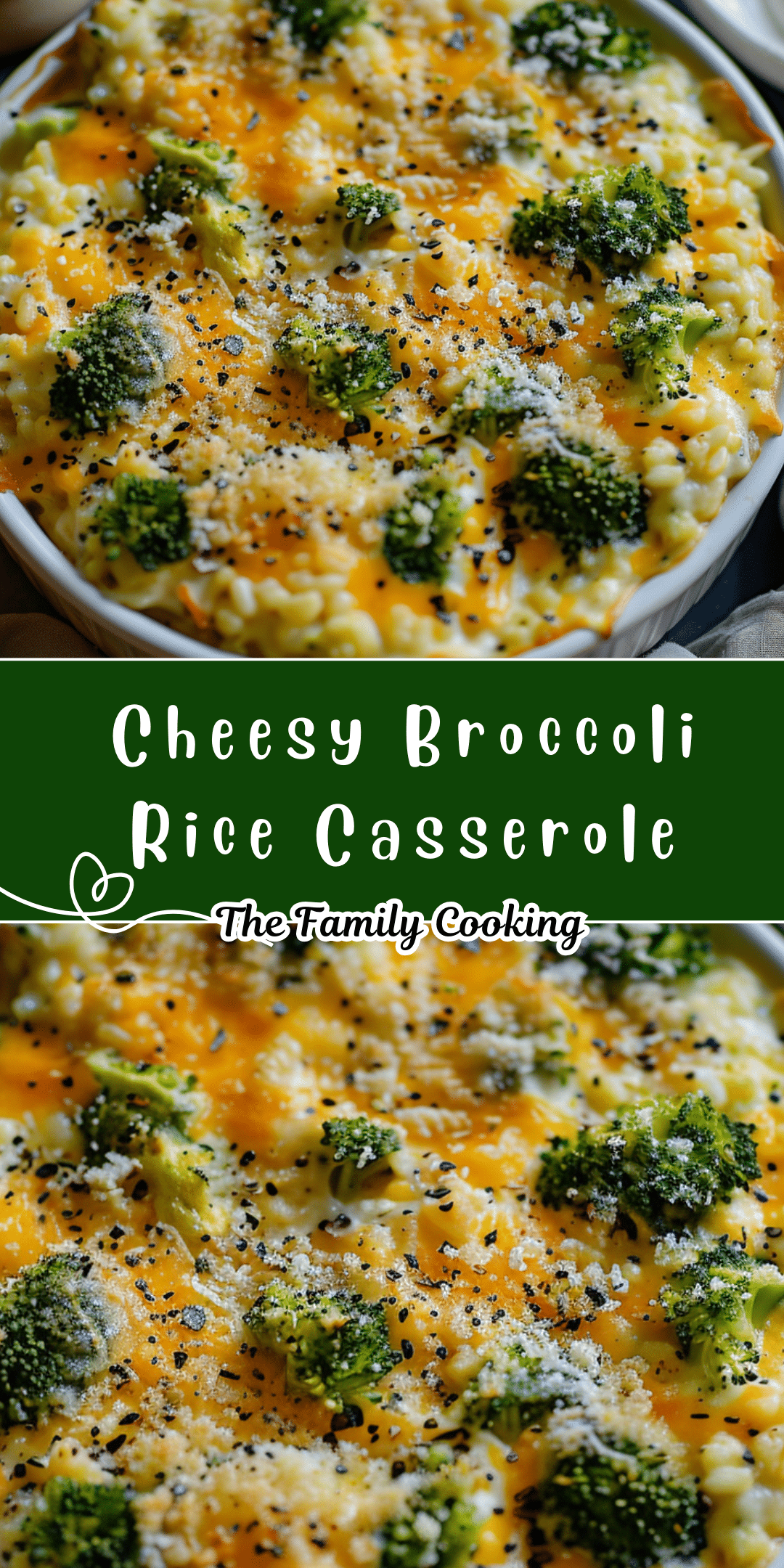 Cheesy Broccoli Rice Casserole | TheFamilyCooking