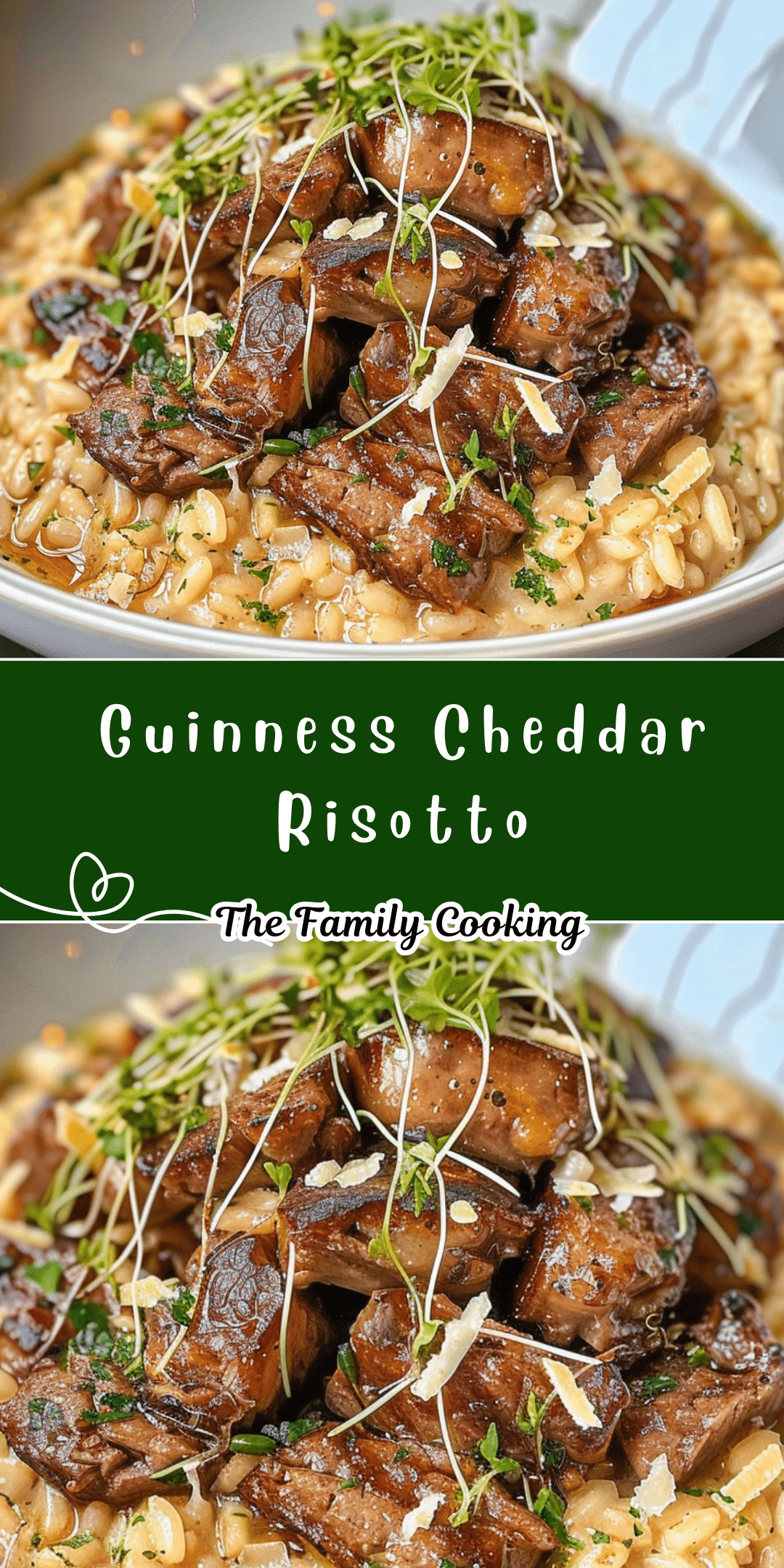 Guinness Cheddar Risotto | TheFamilyCooking