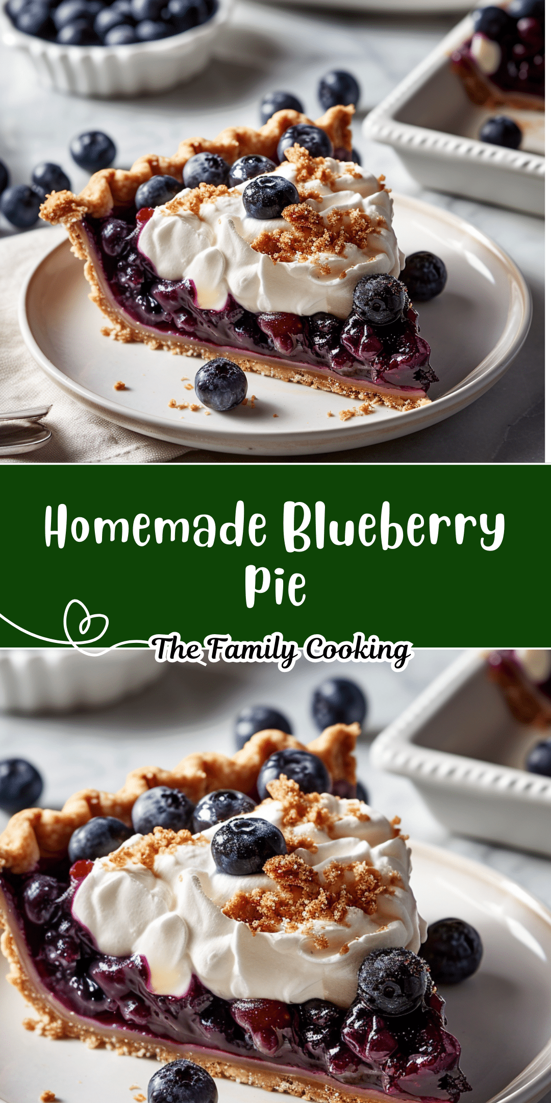 Homemade Blueberry Pie Recipe | TheFamilyCooking