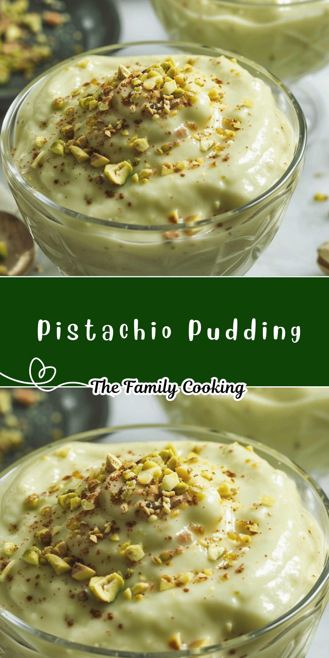 Homemade Pistachio Pudding | TheFamilyCooking