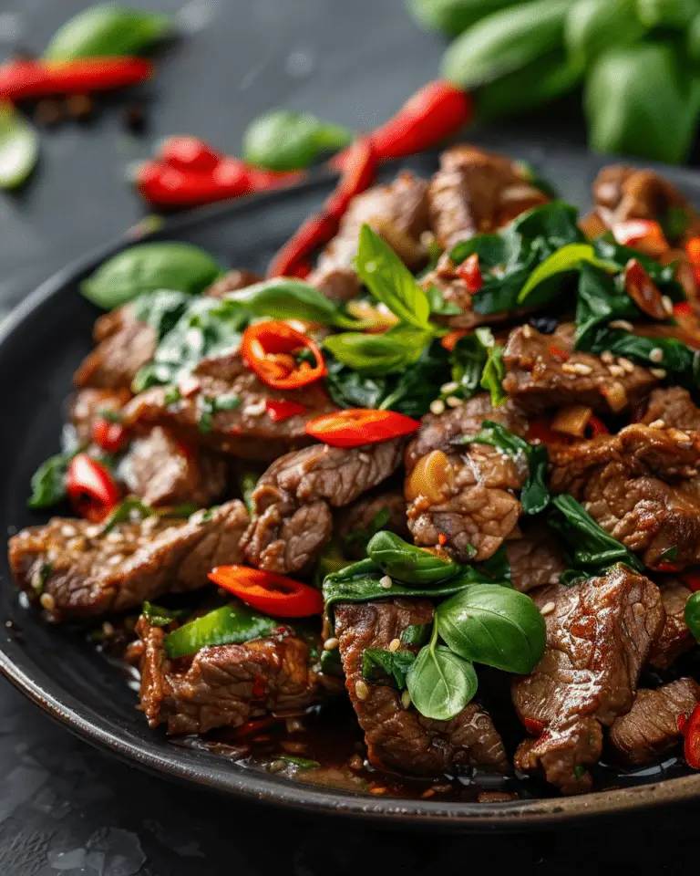Thai Basil Beef (Pad Kra Pao) | TheFamilyCooking