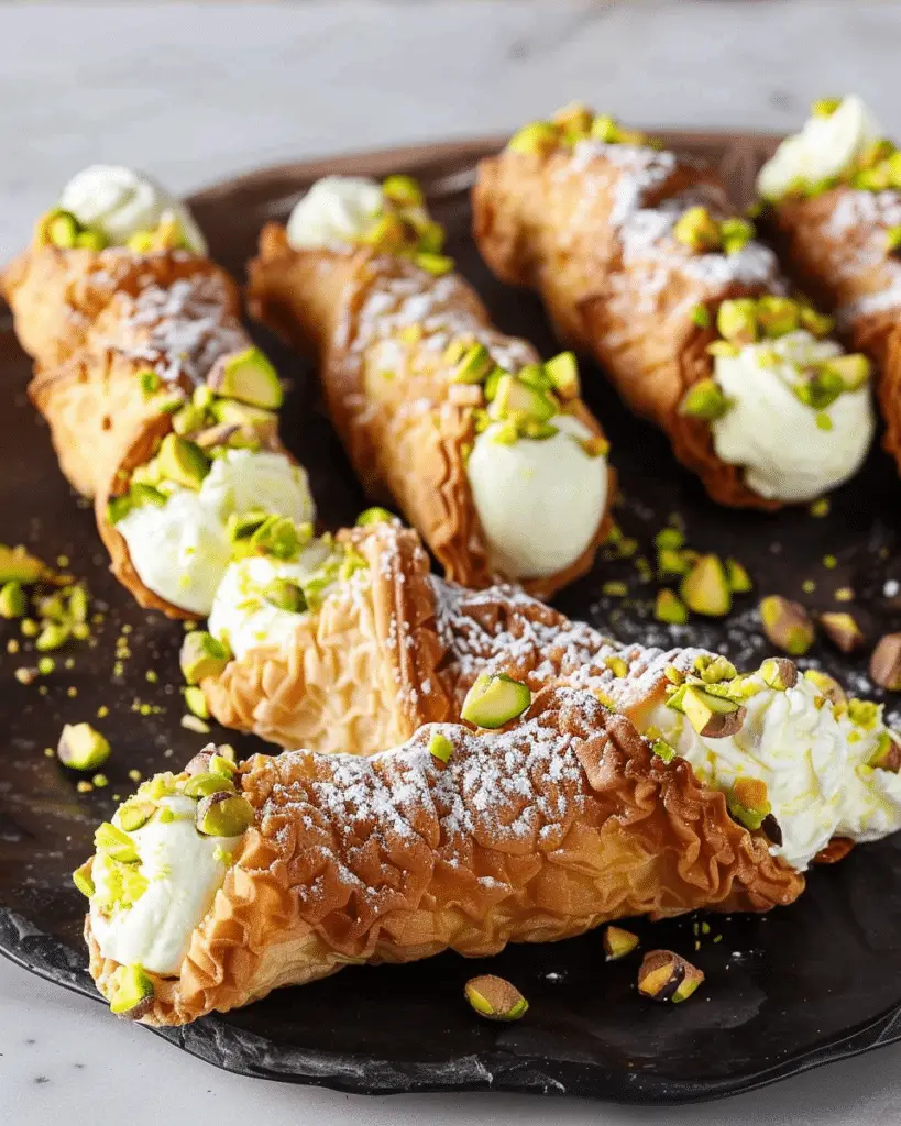 Pistachio Cannoli | TheFamilyCooking