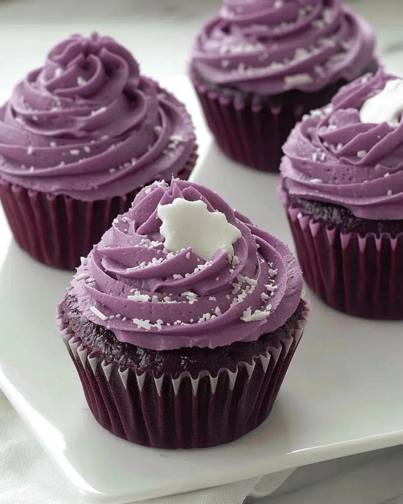 Ube Cupcakes | TheFamilyCooking