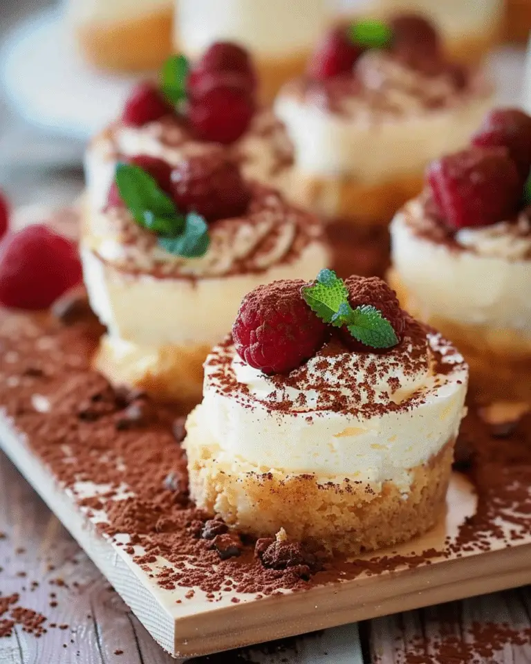 Mini Tiramisu Cheesecakes | TheFamilyCooking