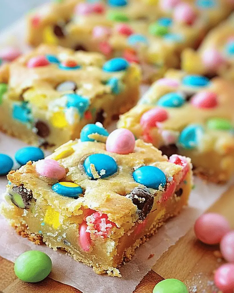 Easter Cake Mix Cookie Bars | TheFamilyCooking