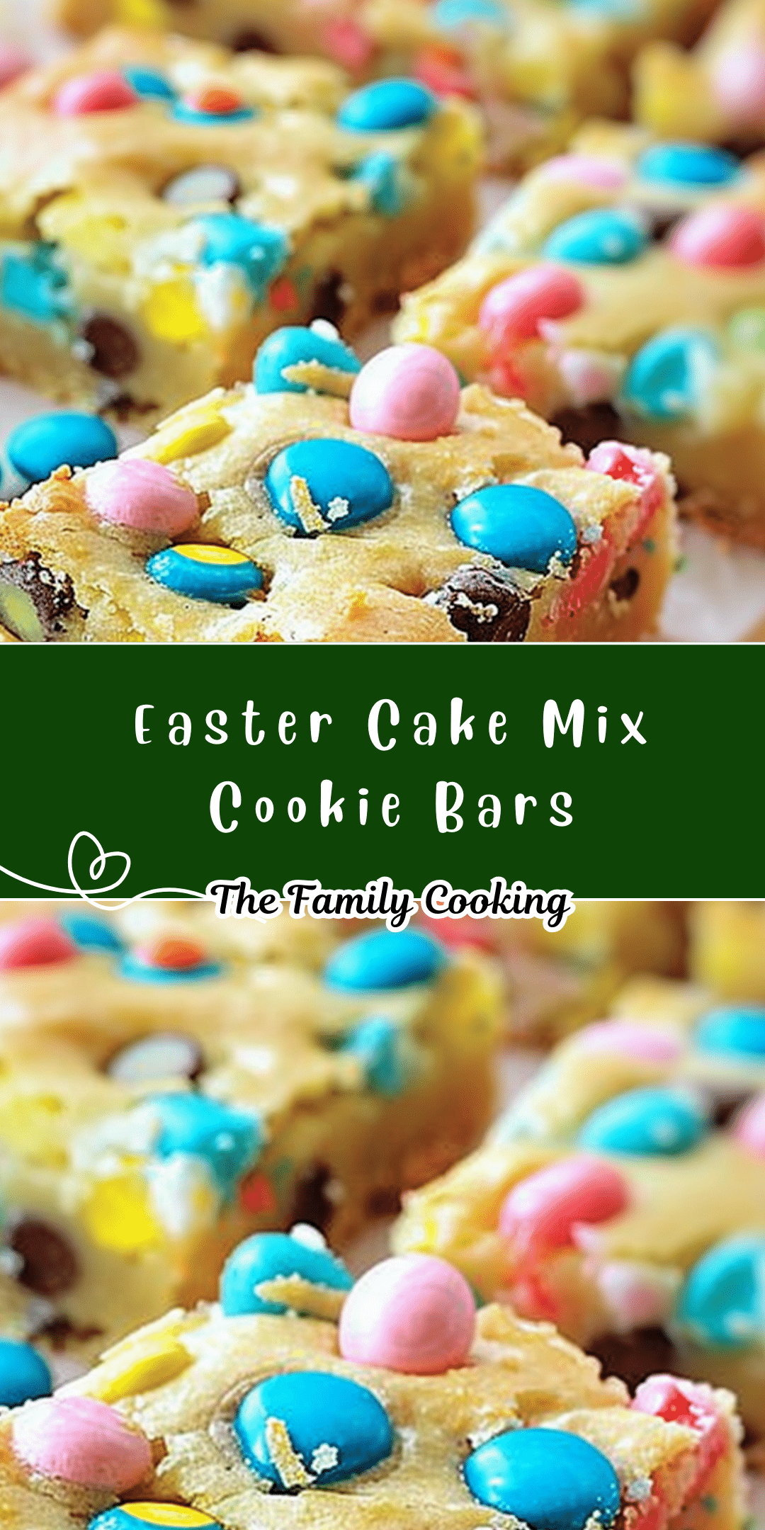 Easter Cake Mix Cookie Bars | TheFamilyCooking