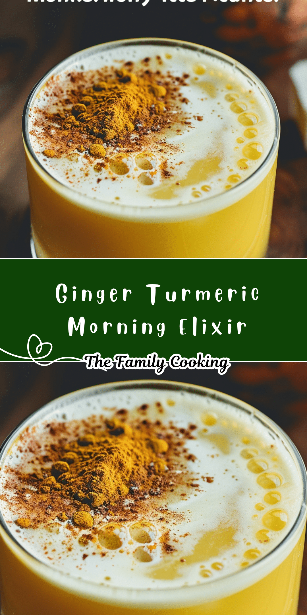 Ginger Turmeric Morning Elixir | TheFamilyCooking