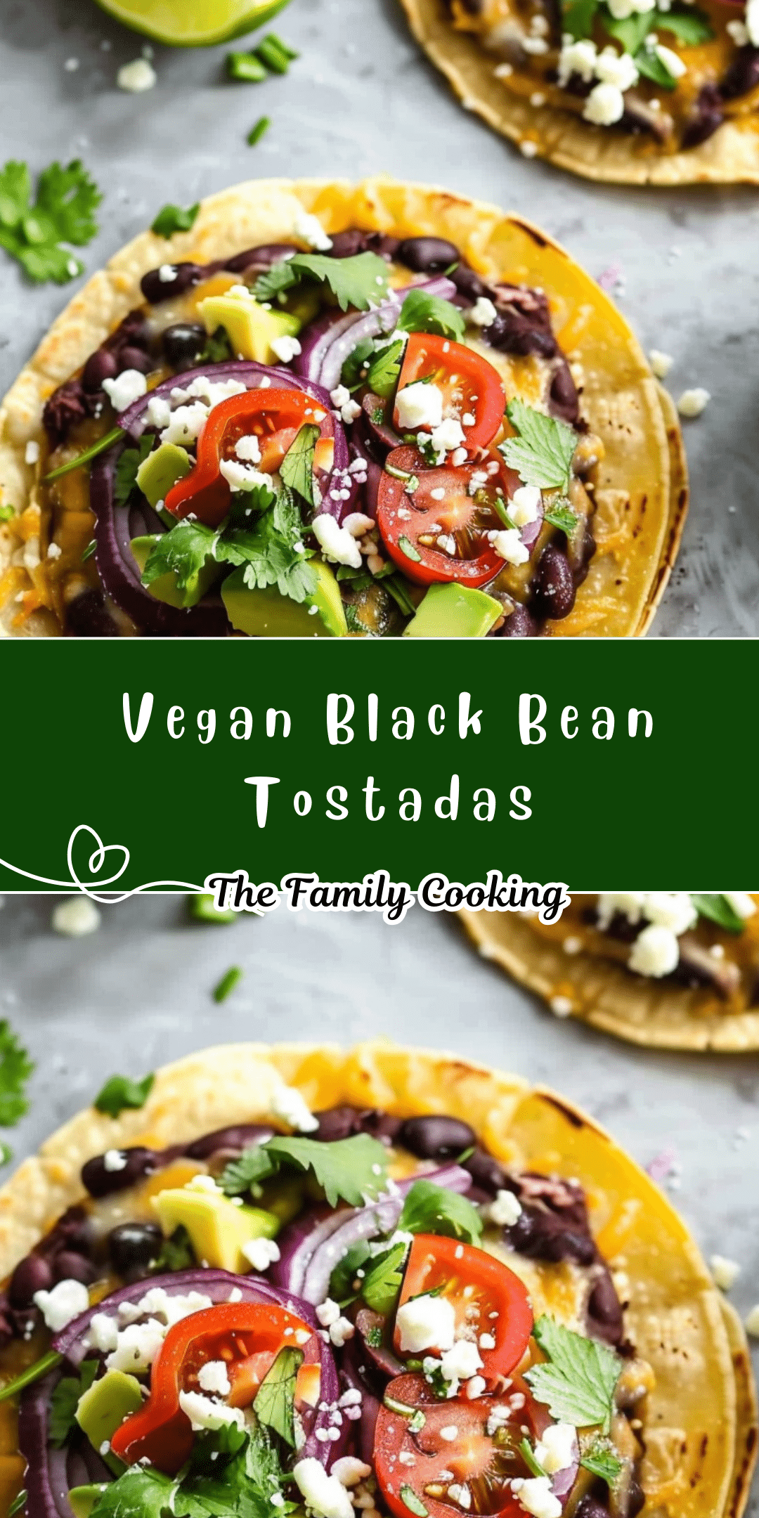 Vegan Black Bean Tostadas | TheFamilyCooking