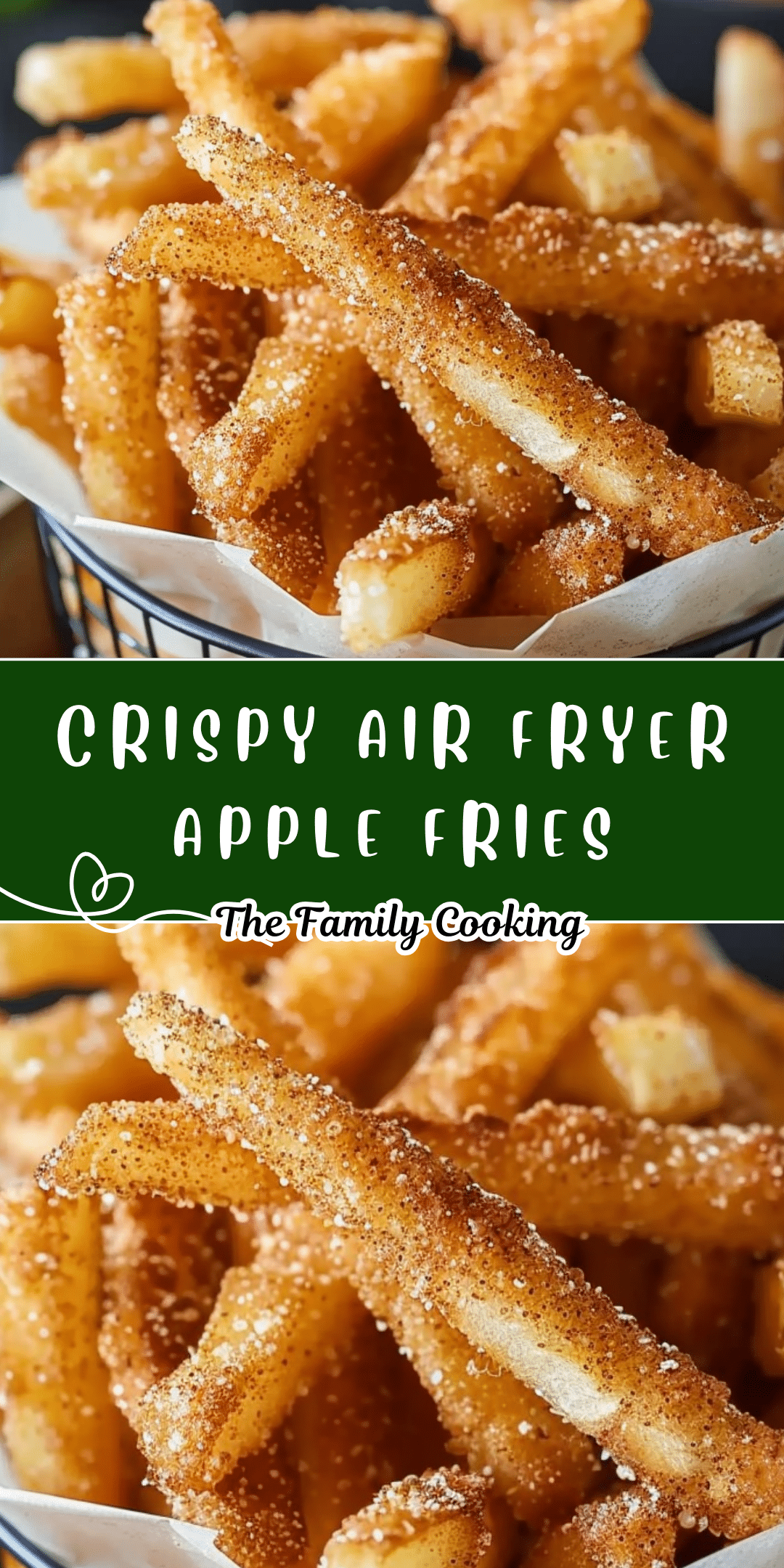 Crispy Air Fryer Apple Fries | TheFamilyCooking