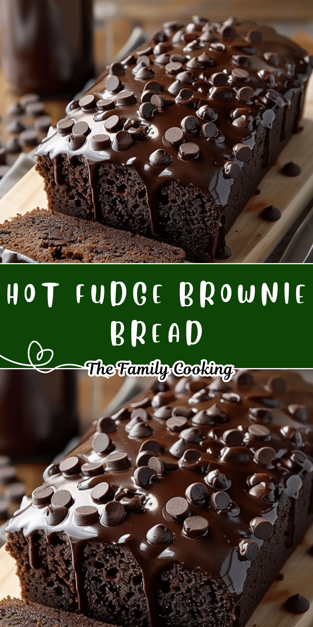 Hot Fudge Brownie Bread | TheFamilyCooking