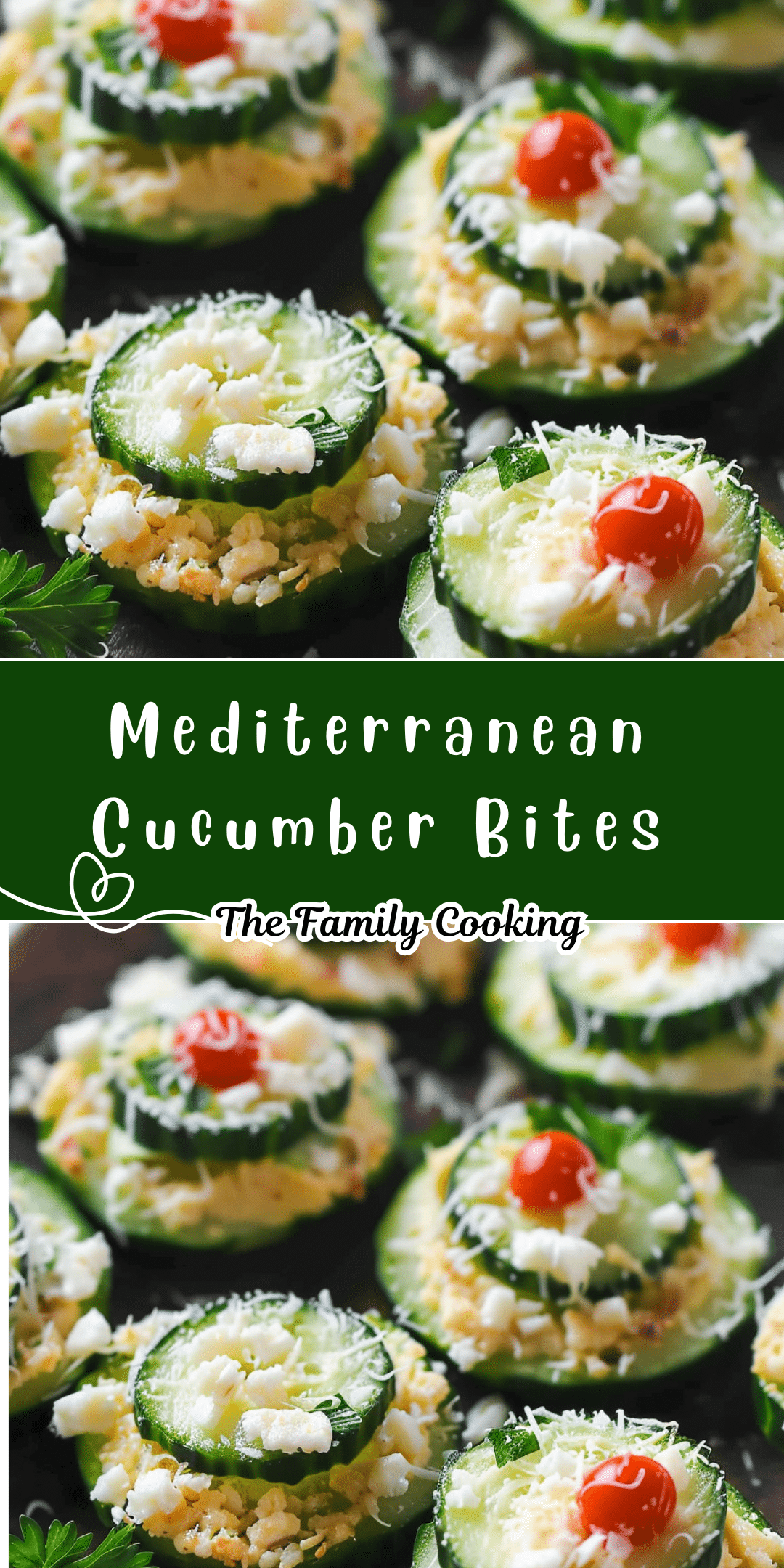 Mediterranean Cucumber Bites | TheFamilyCooking