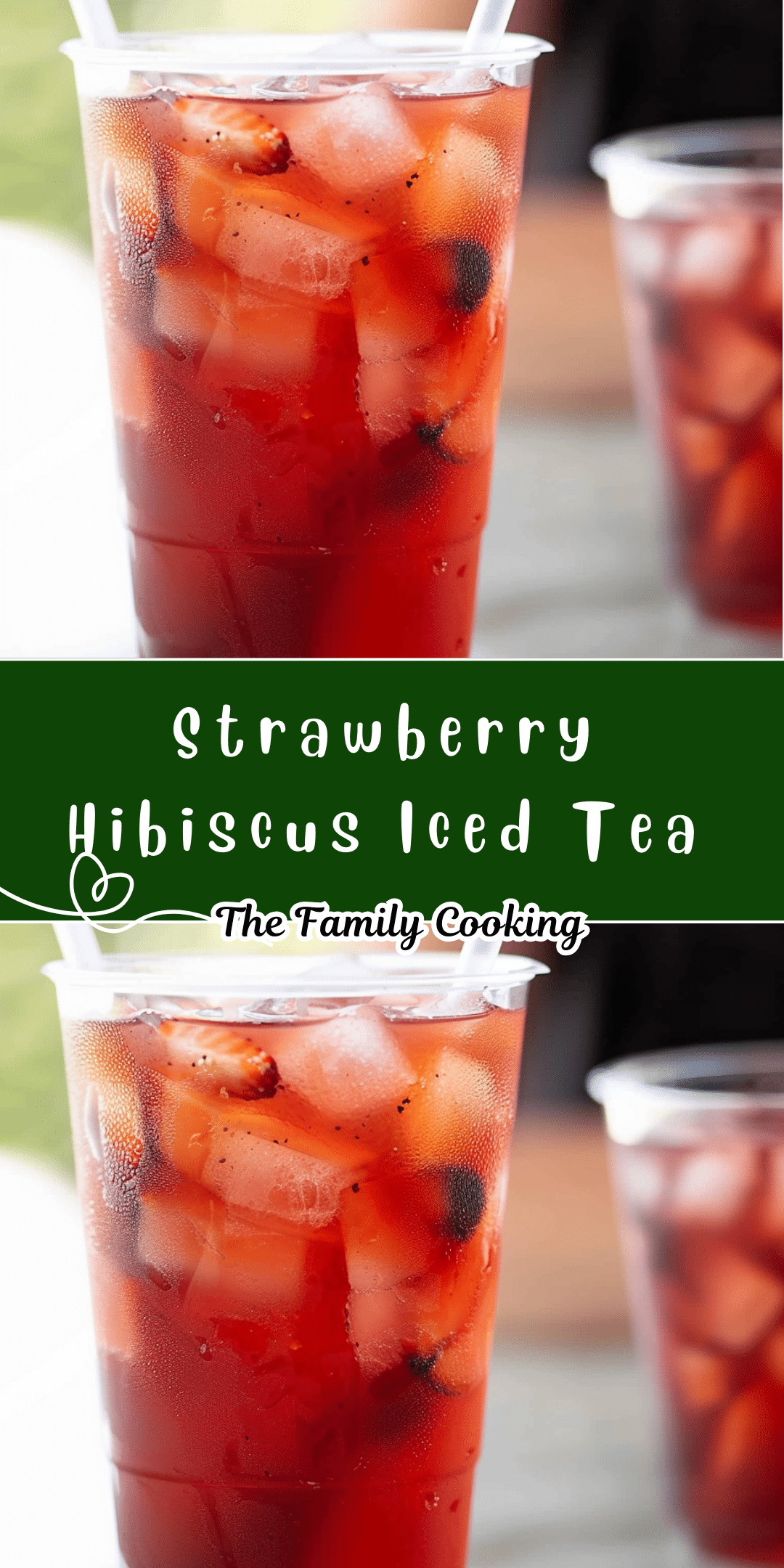Strawberry Hibiscus Iced Tea | TheFamilyCooking