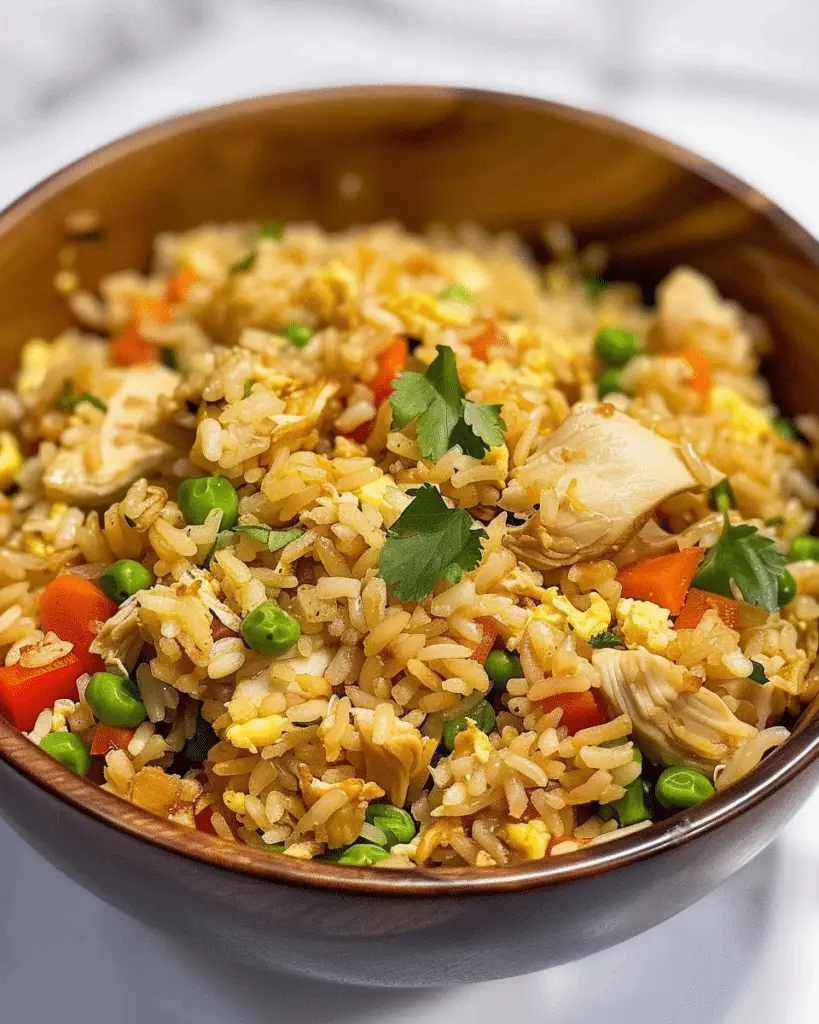 Instant Pot Chicken Fried Rice | TheFamilyCooking
