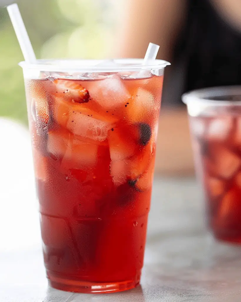Strawberry Hibiscus Iced Tea | TheFamilyCooking