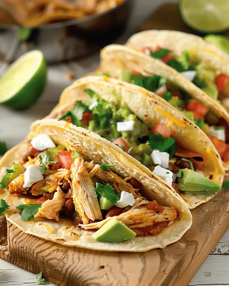 Slow Cooker Chicken Tacos | TheFamilyCooking