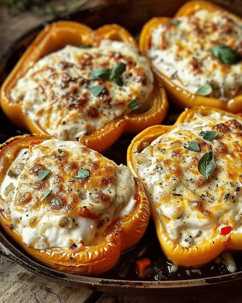 Cream Cheese Stuffed Peppers | TheFamilyCooking