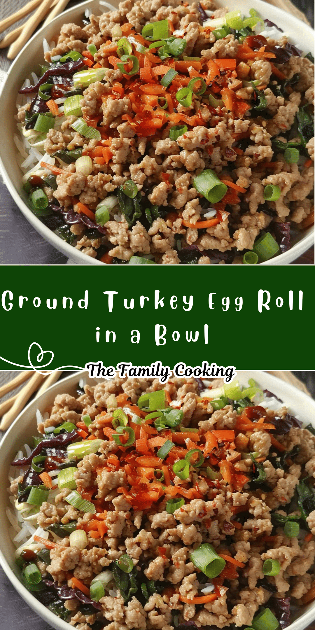 Ground Turkey Egg Roll in a Bowl | TheFamilyCooking