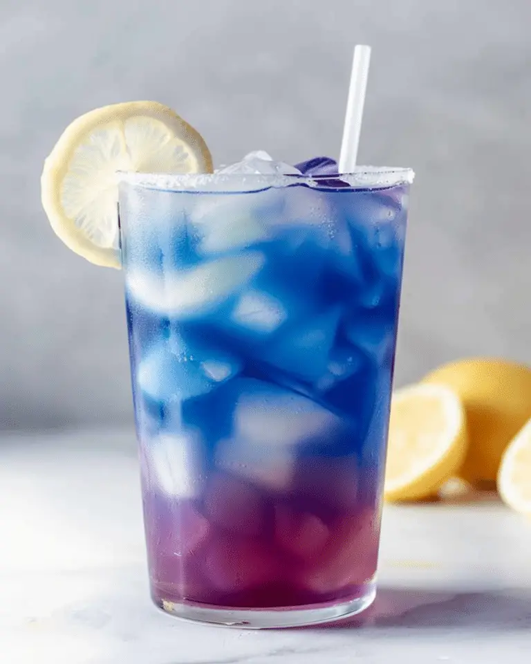 Butterfly Pea Flower Lemonade | TheFamilyCooking