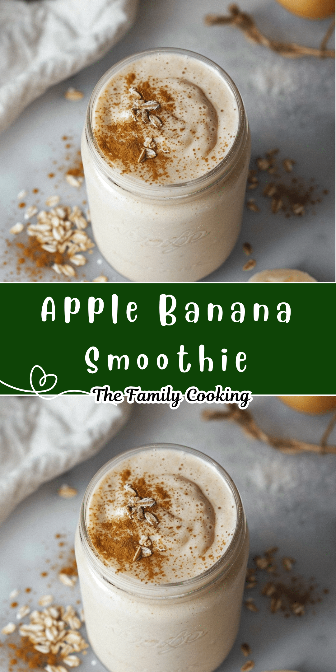 Apple Banana Smoothie | TheFamilyCooking