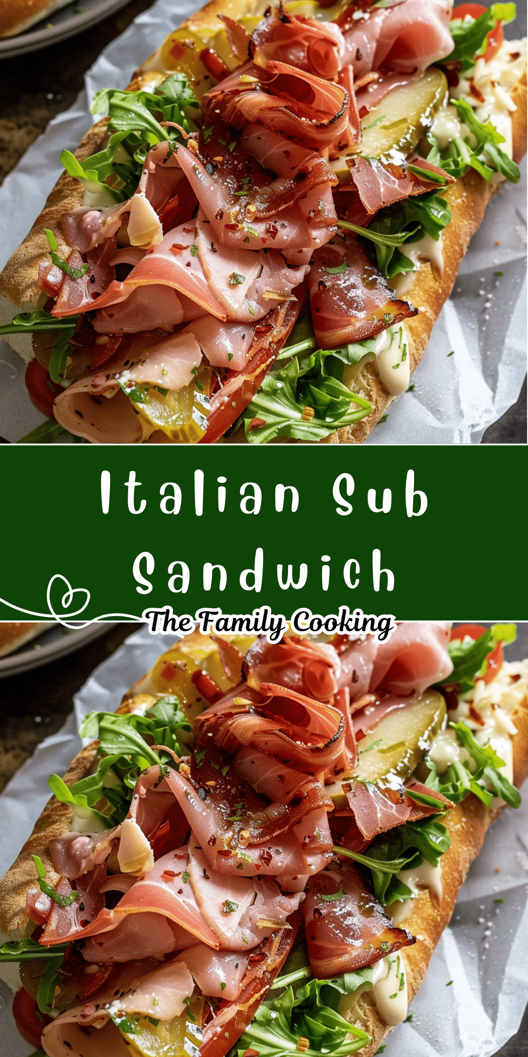Italian Sub Sandwich | TheFamilyCooking