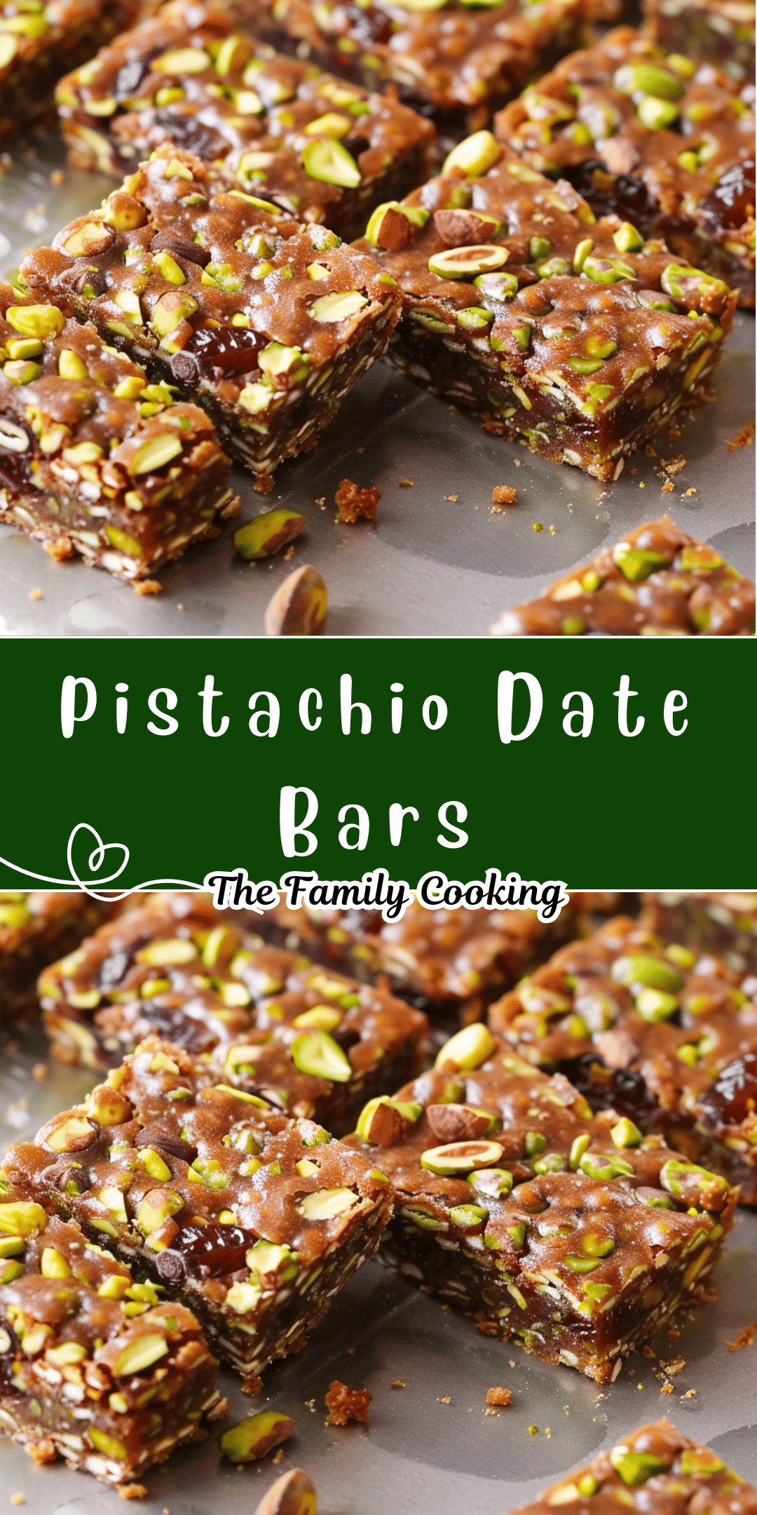 Pistachio Date Bars | TheFamilyCooking