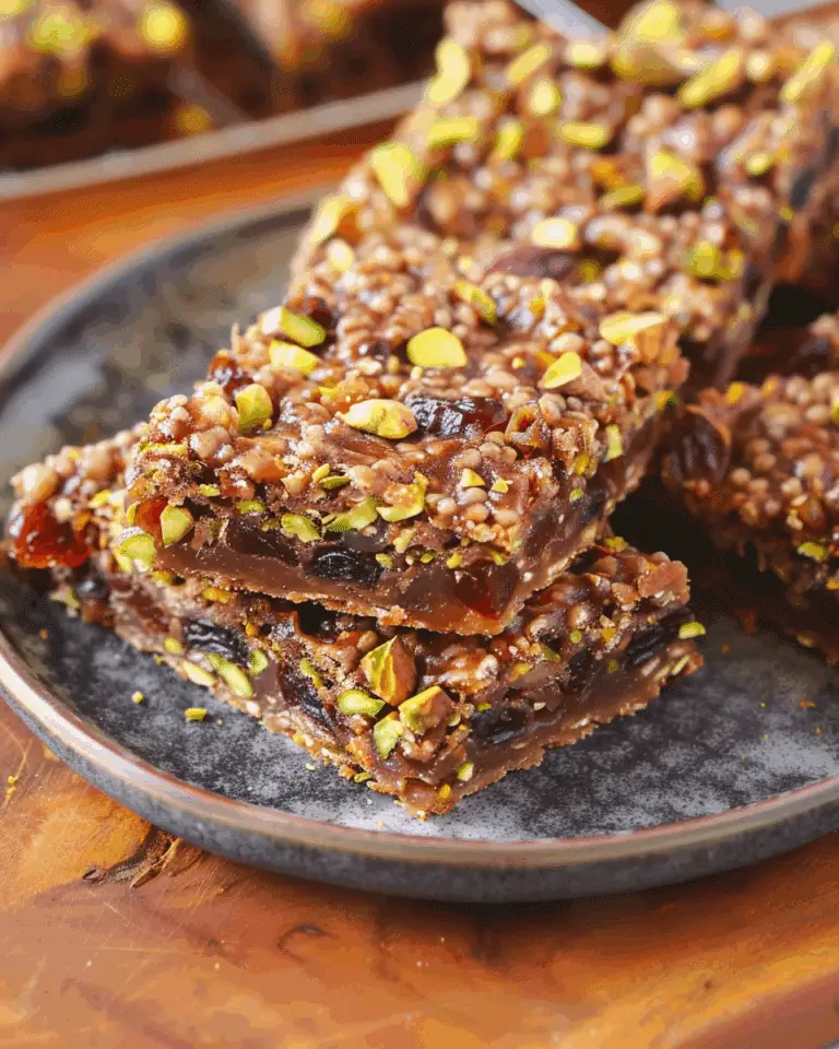 Pistachio Date Bars | TheFamilyCooking