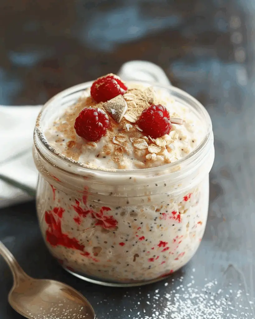 Vanilla Protein Overnight Oats | TheFamilyCooking