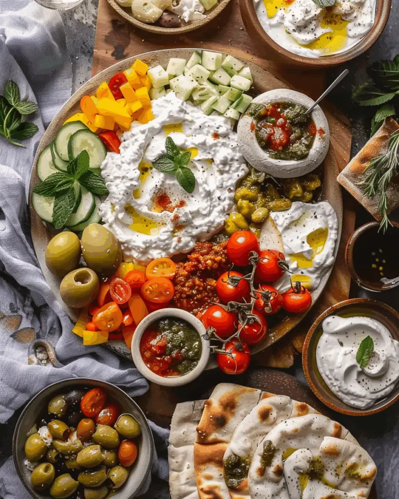 Mediterranean Mezze Platter | TheFamilyCooking