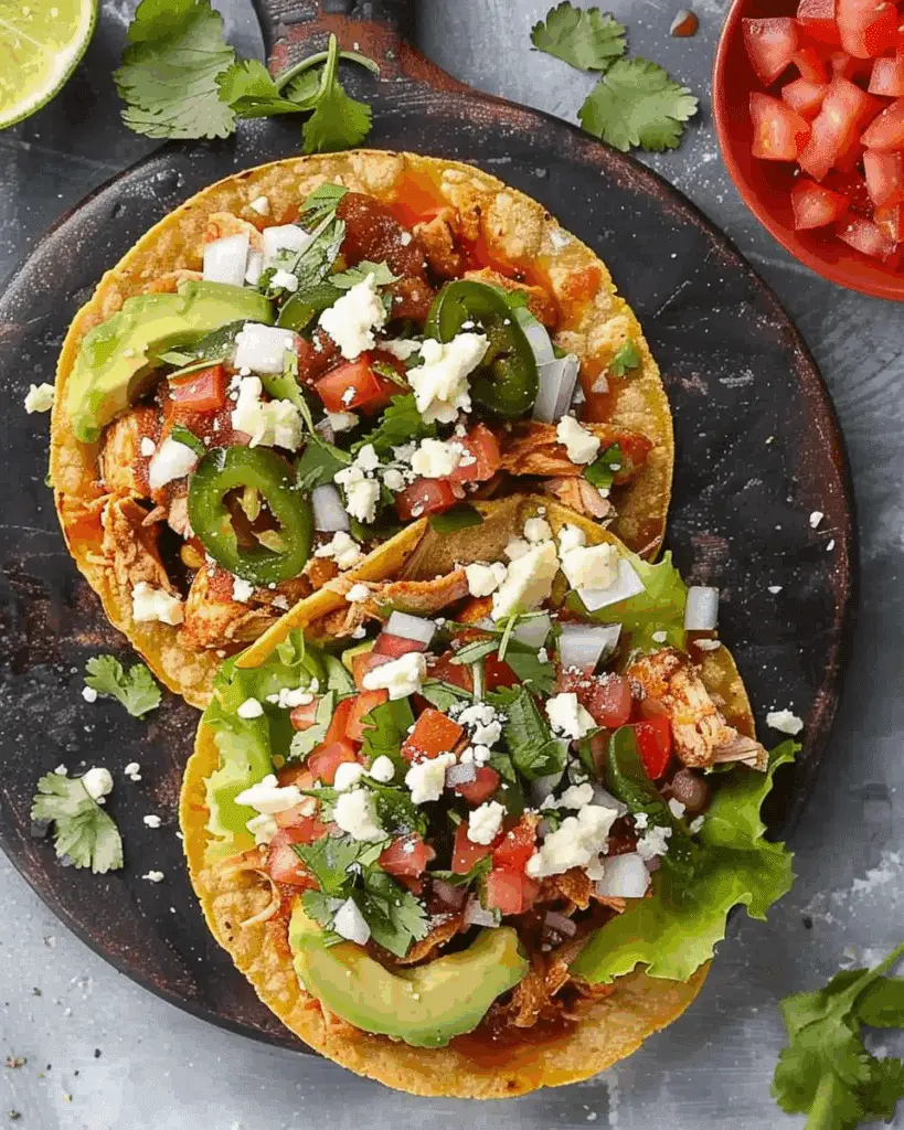 Chicken Tostada | TheFamilyCooking