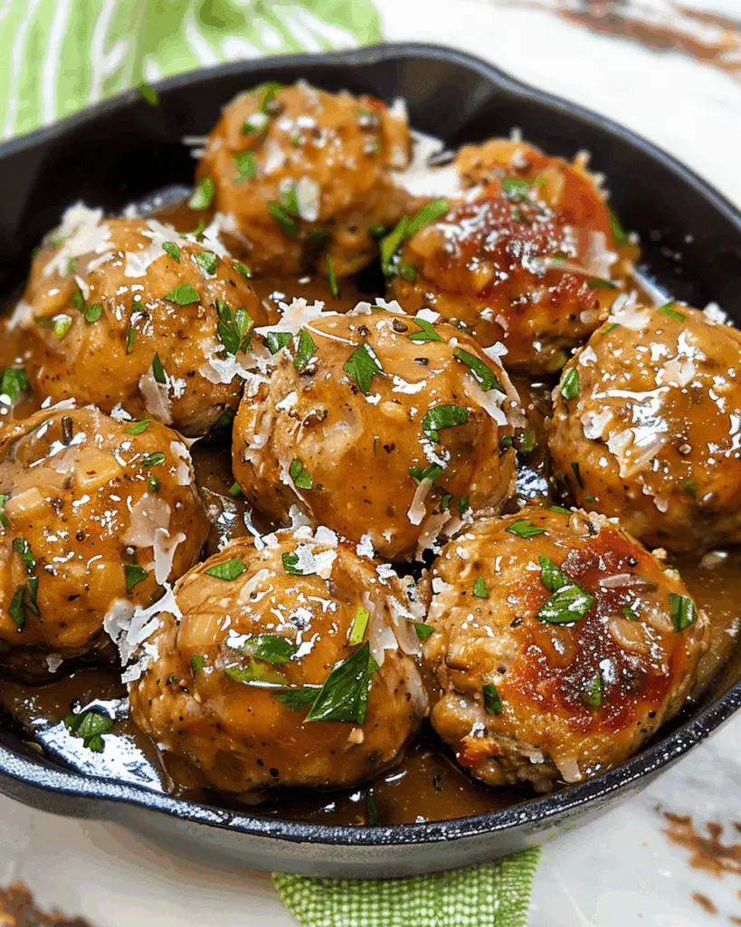Chicken Marsala Meatballs | TheFamilyCooking