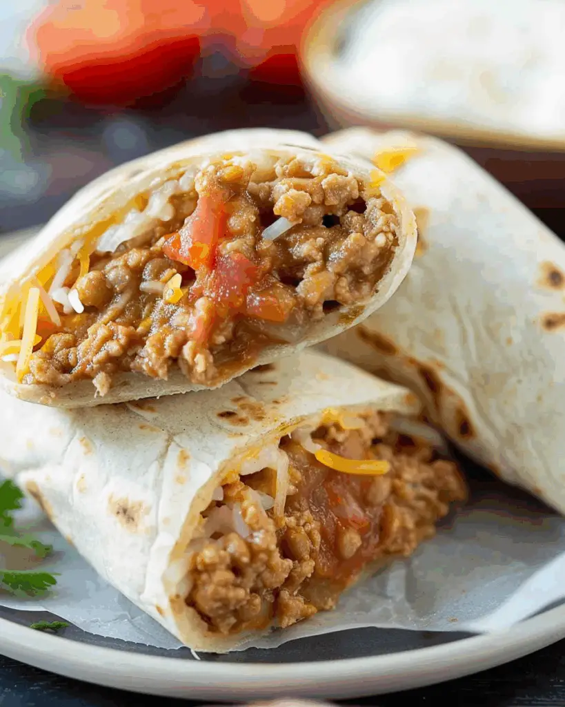 Refried Bean Burrito | TheFamilyCooking