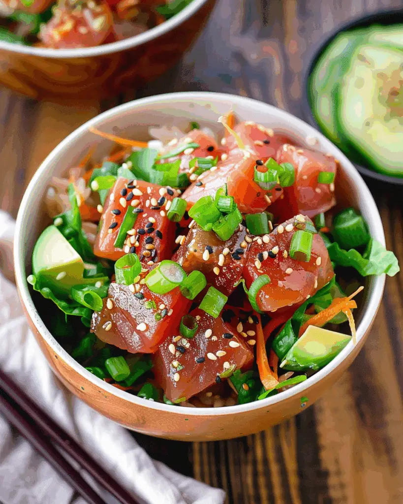 Tuna Poke Recipe | TheFamilyCooking