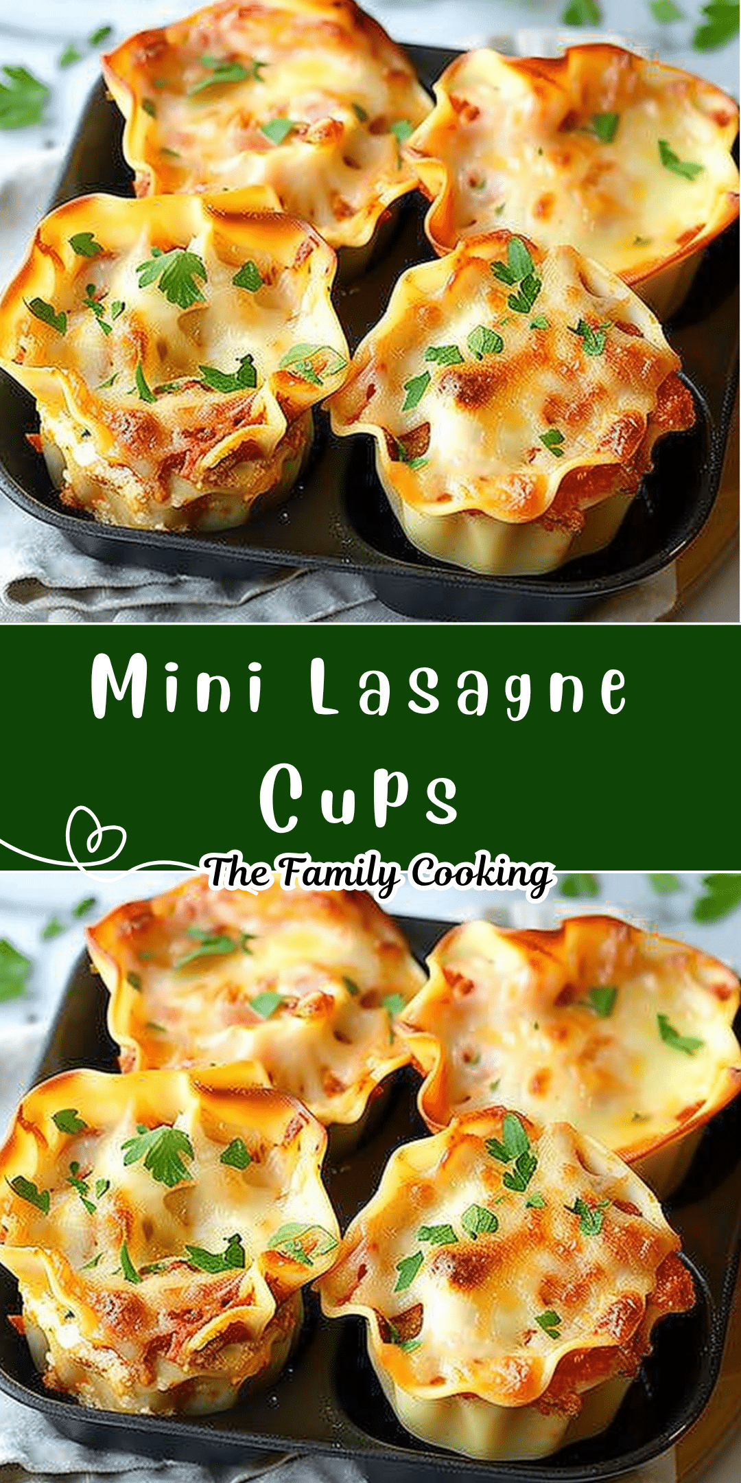 Mini Lasagne Cups | TheFamilyCooking