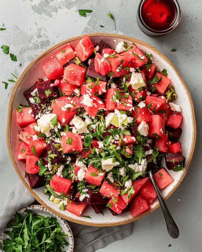 Watermelon Beet Salad | TheFamilyCooking