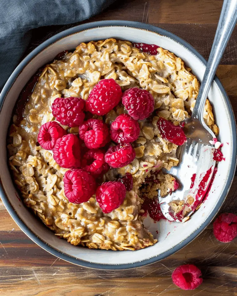 PB & J Baked Oatmeal Recipe | TheFamilyCooking