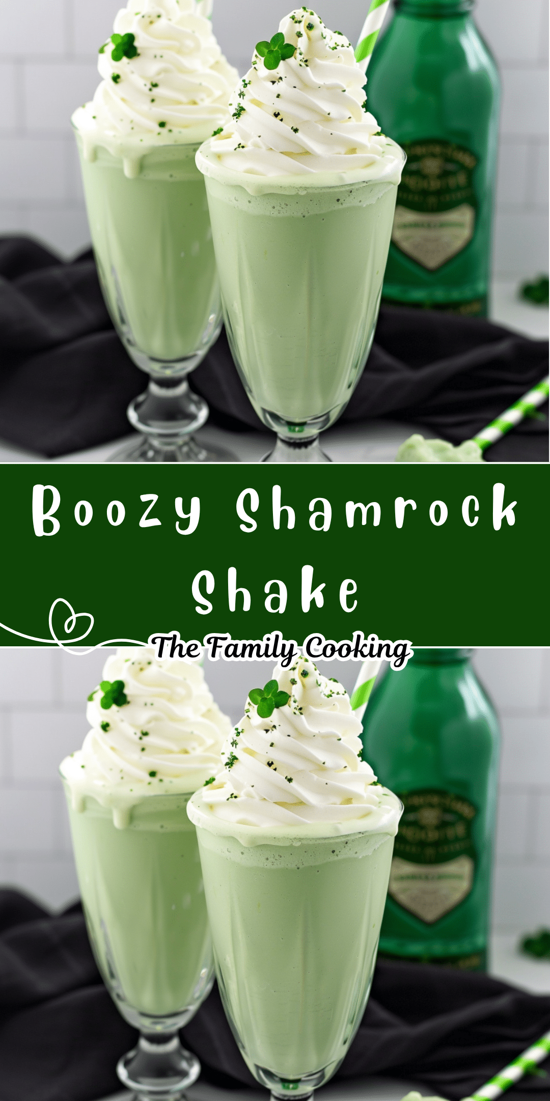 Boozy Shamrock Shake Recipe | TheFamilyCooking