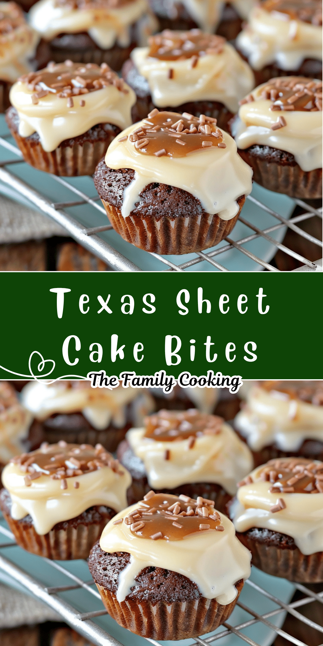 Texas Sheet Cake Bites | TheFamilyCooking