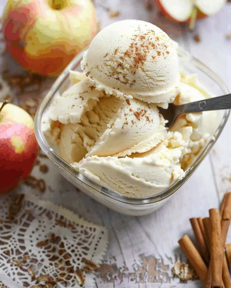 Homemade Apple Pie Gelato | TheFamilyCooking