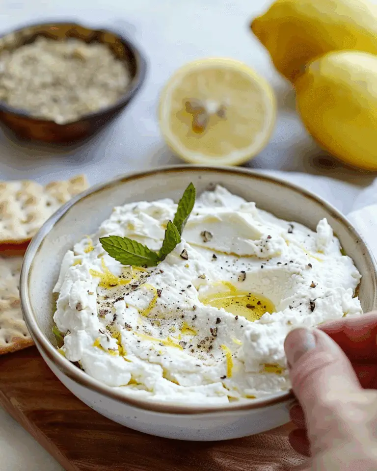 Whipped Lemon Feta-Labneh Dip | TheFamilyCooking