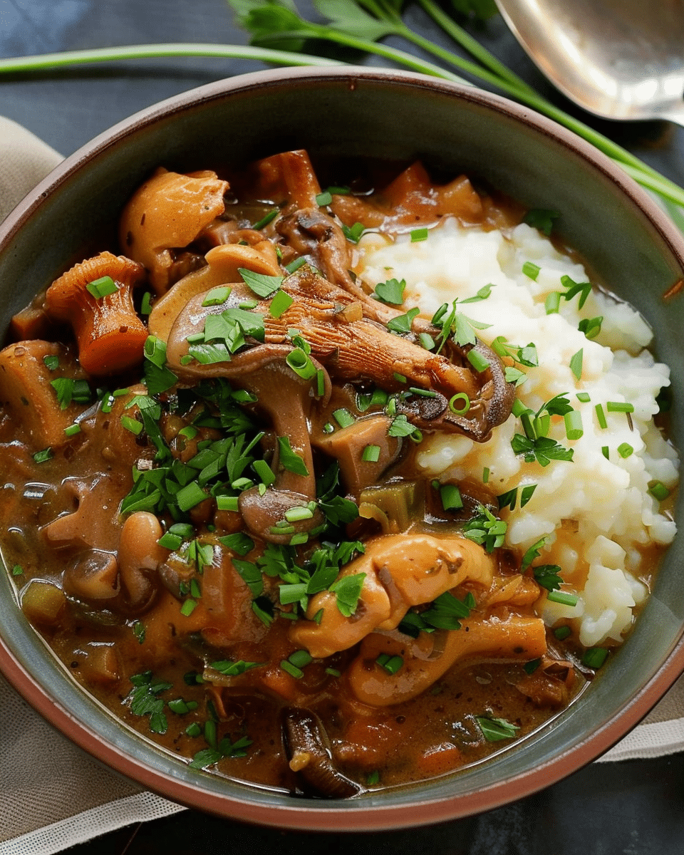 Chanterelle Mushroom Stew | TheFamilyCooking