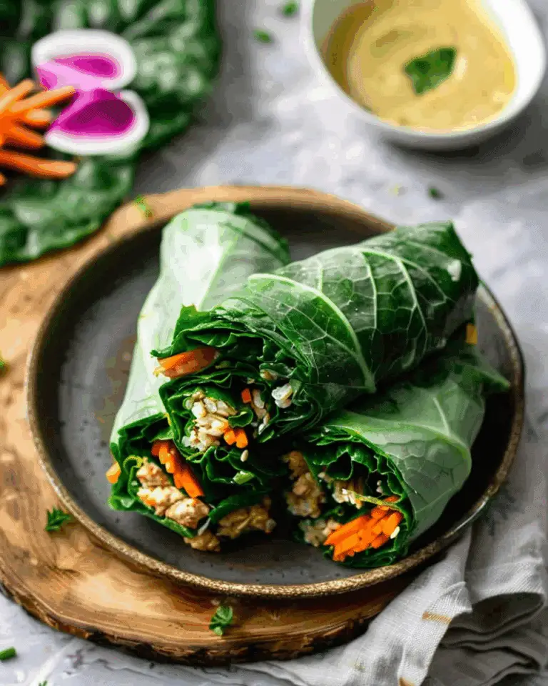 Vegan Collard Green Wraps | TheFamilyCooking