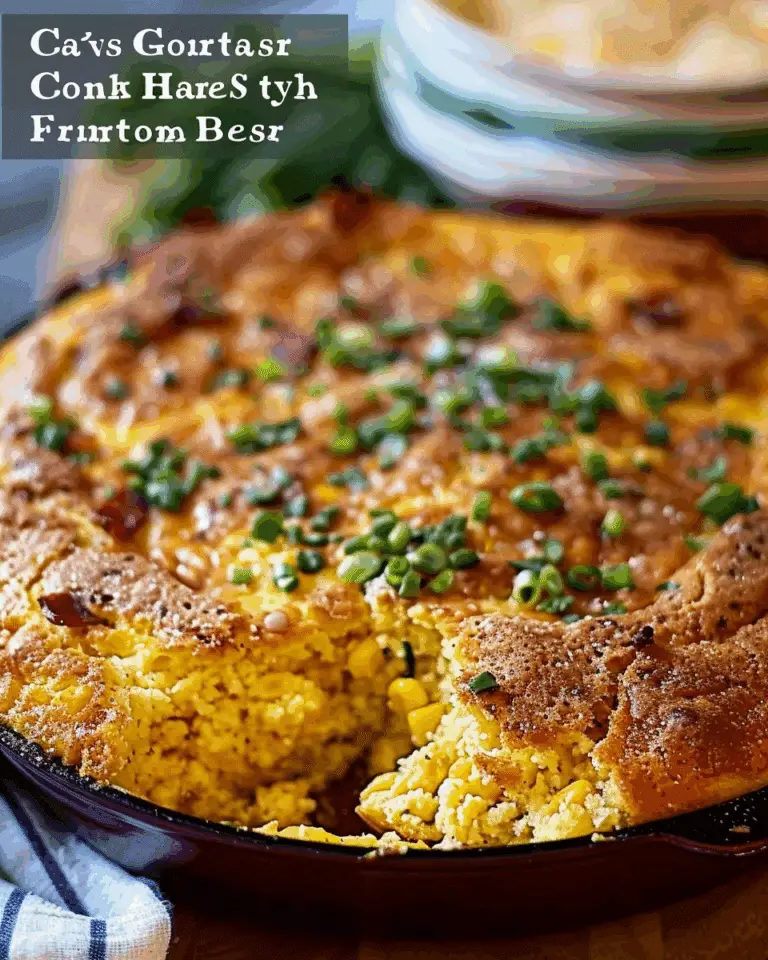 Southern Cornbread Breakfast Casserole | TheFamilyCooking