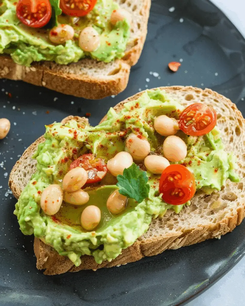 White Bean Avocado Toast | TheFamilyCooking