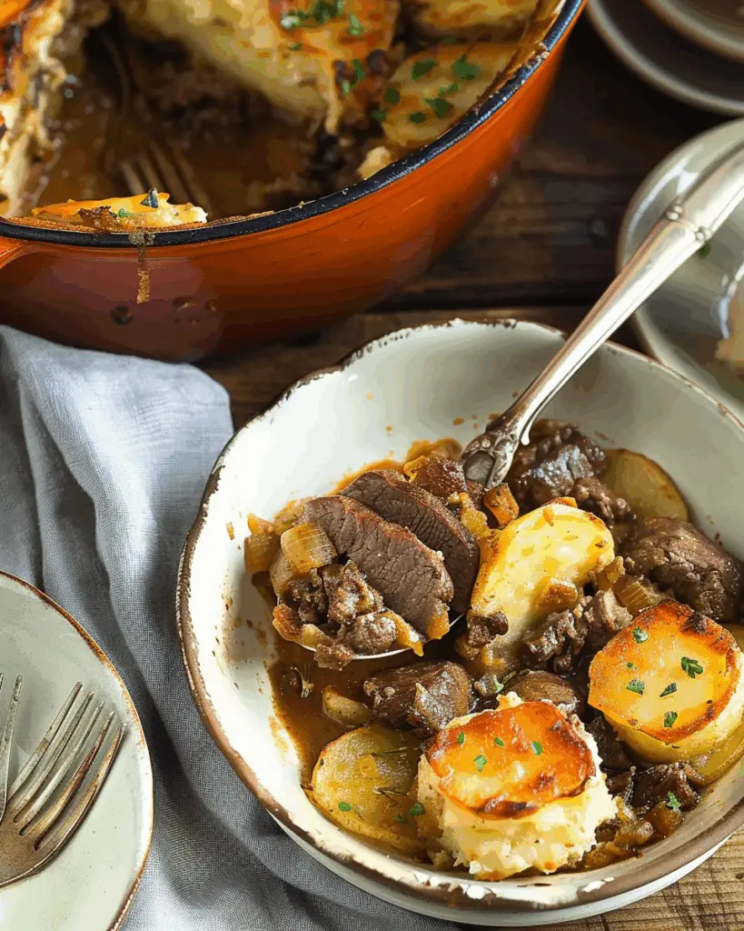 Beef and Potato Bake | TheFamilyCooking