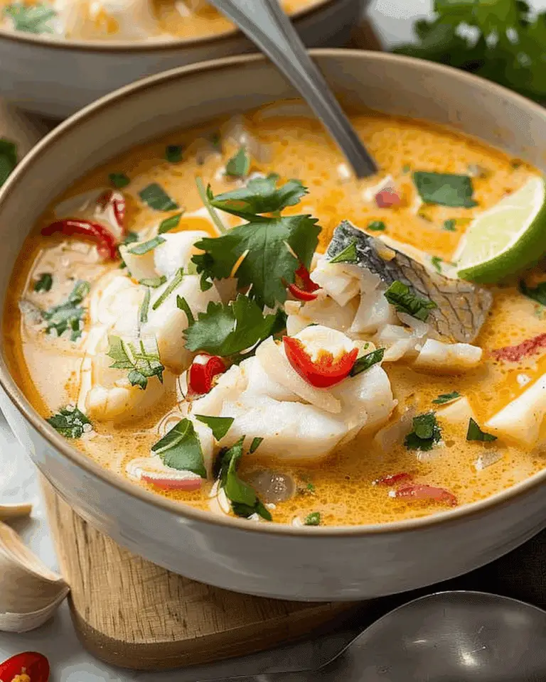 Creamy Coconut Fish Soup | TheFamilyCooking