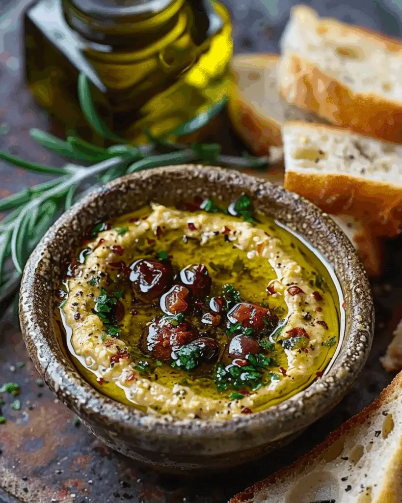 Mediterranean Olive Oil Dip | TheFamilyCooking