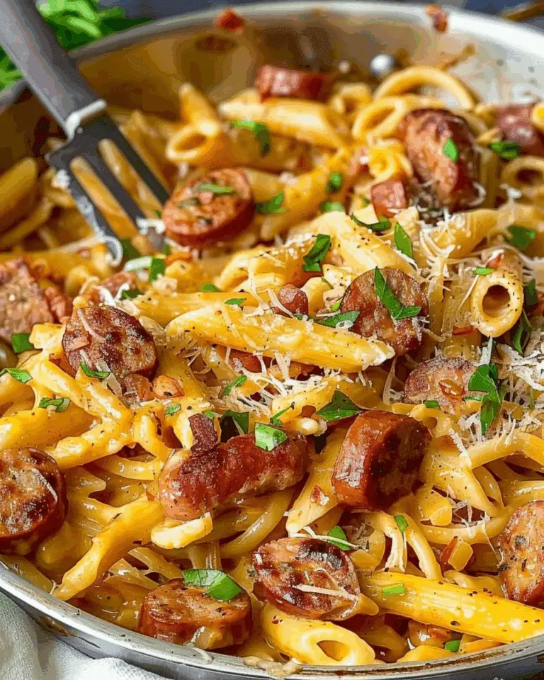 Smoked Sausage Pasta | TheFamilyCooking