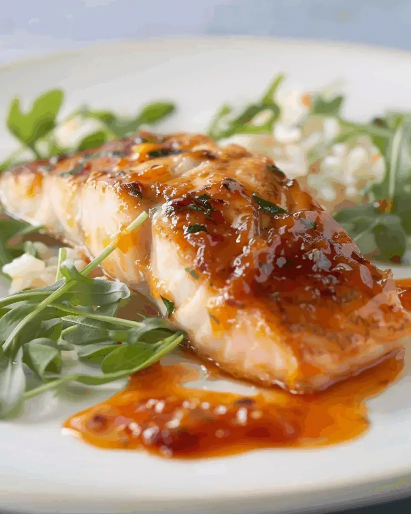 Apricot-Chili Glazed Fish | TheFamilyCooking