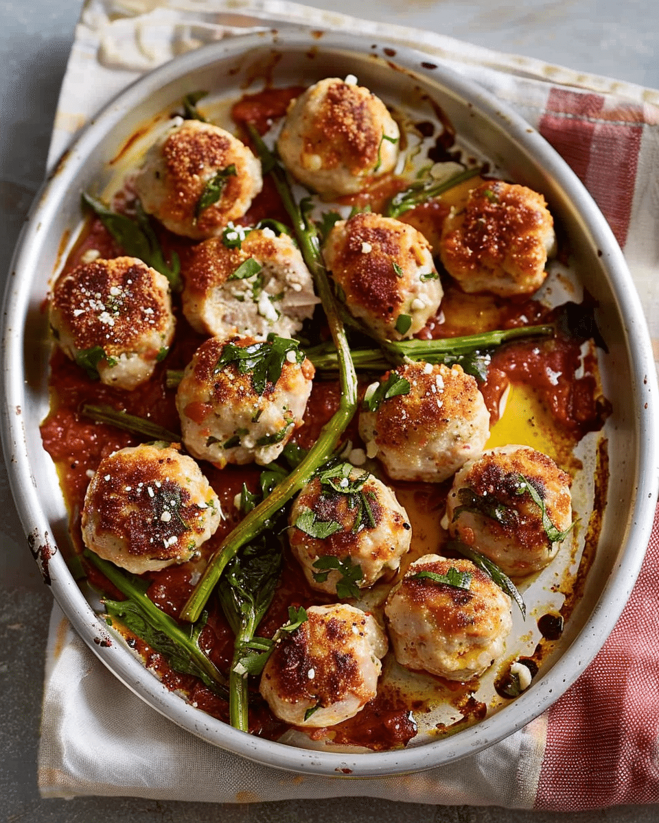 Baked Chicken and Ricotta Meatballs | TheFamilyCooking