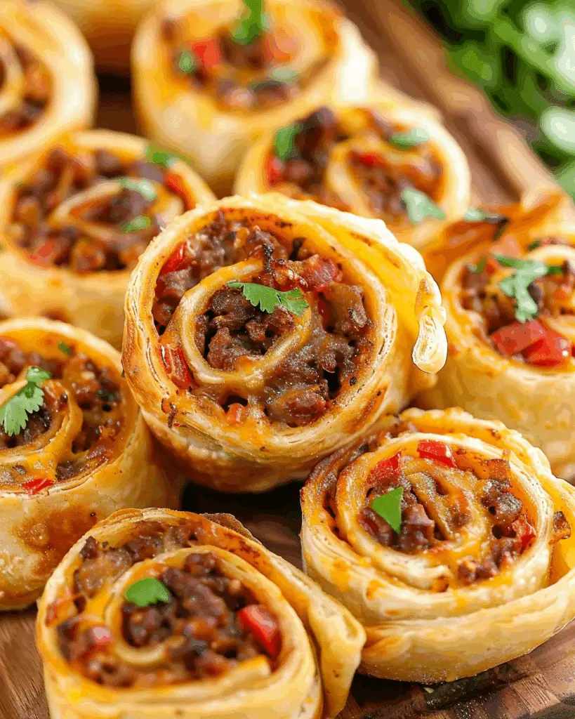 Taco Pinwheels | TheFamilyCooking
